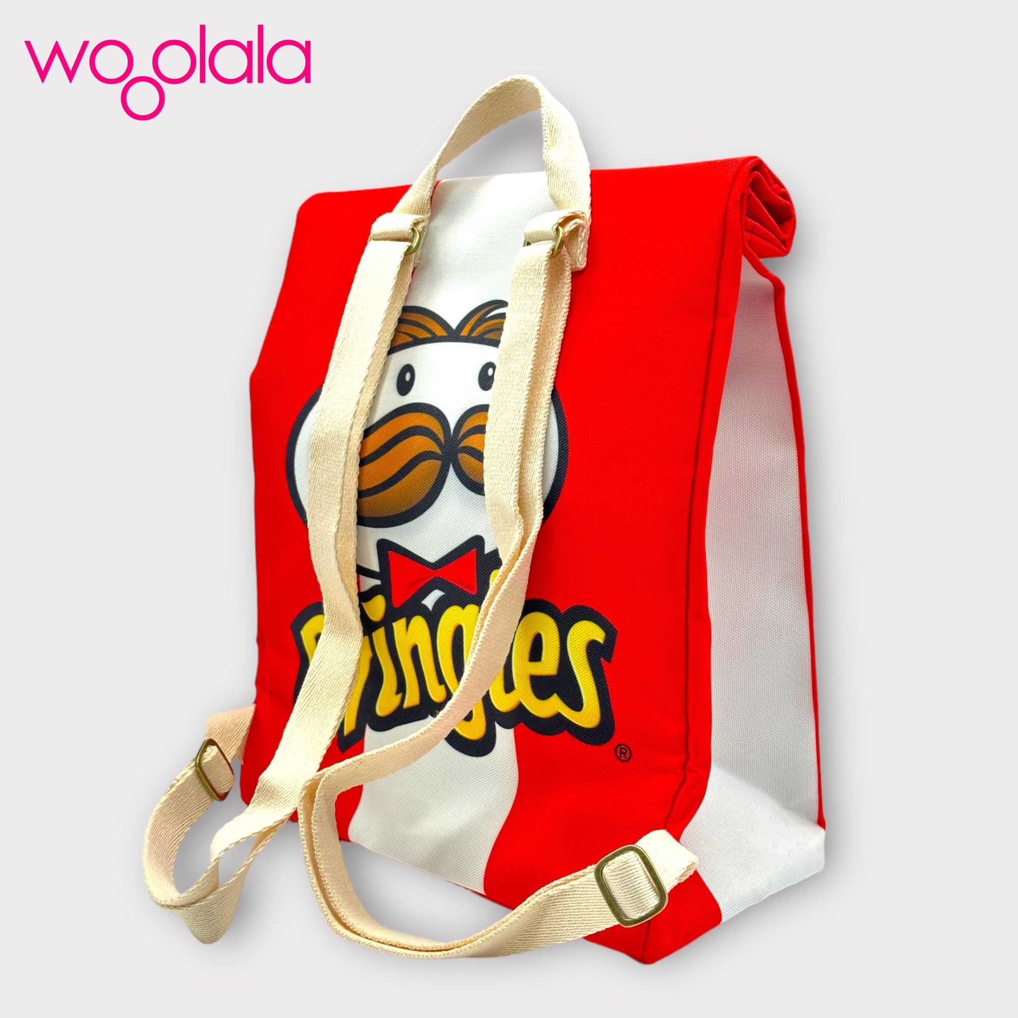 Quirky Pringles Potato Chips Backpack and Sling Crossbody Bag for Man ...