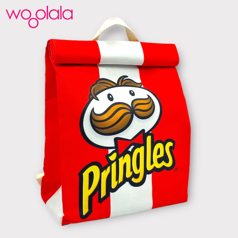 Quirky Pringles Potato Chips Backpack and Sling Crossbody Bag for Man ...