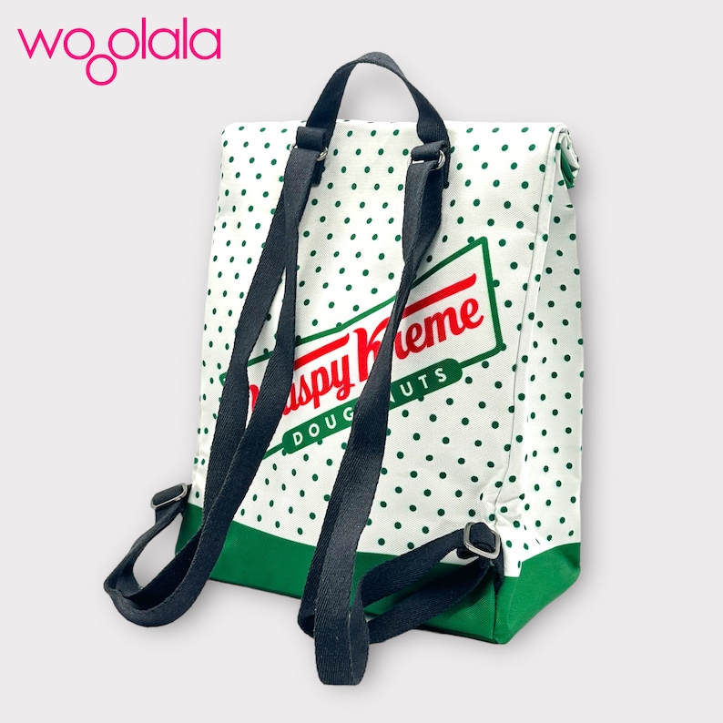Quirky KRISPY KREME DOUGHNUT Backpack and Sling Crossbody Bag for Man ...