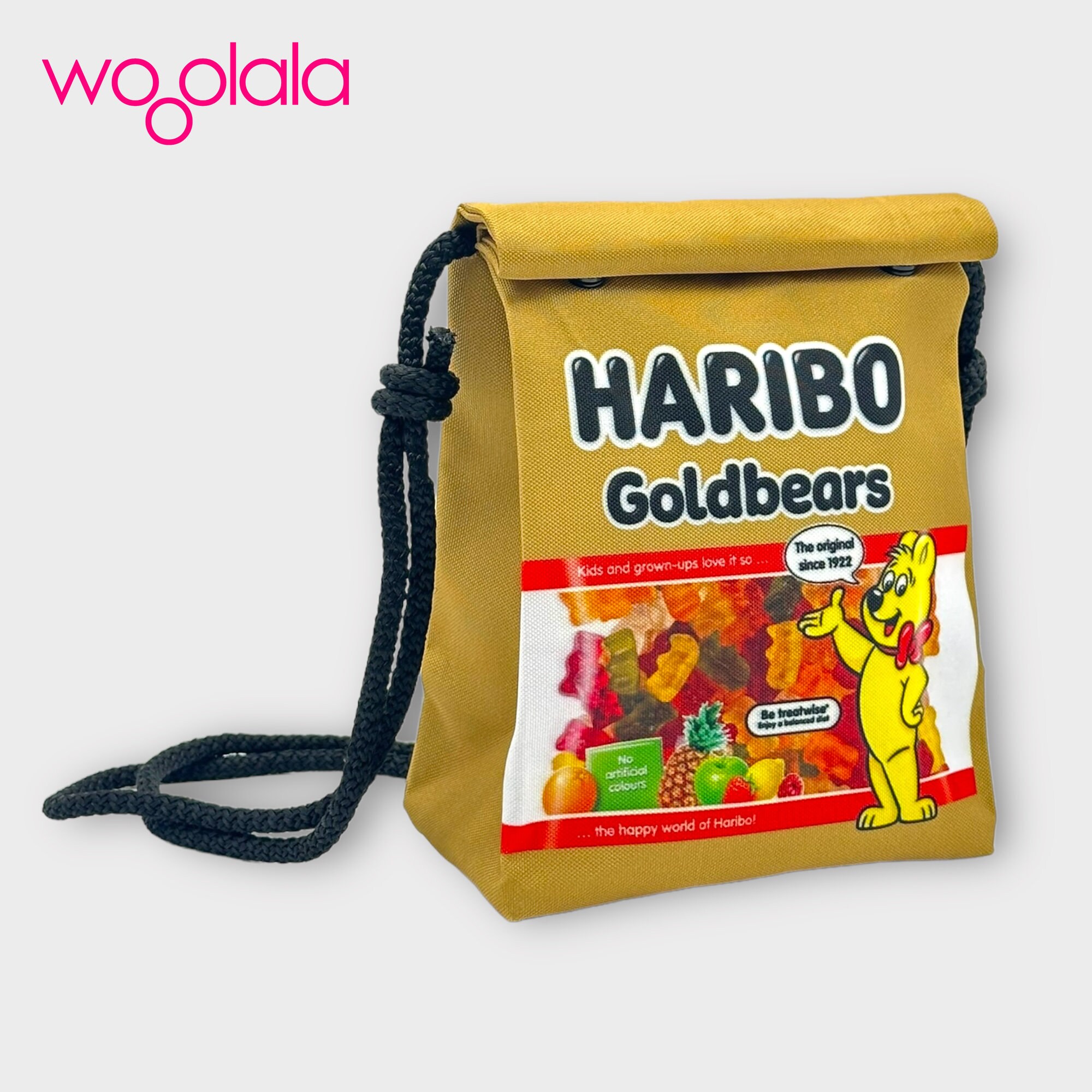 Quirky Haribo Gummi Gummy Bears Goldbears Backpack and Sling Crossbody ...