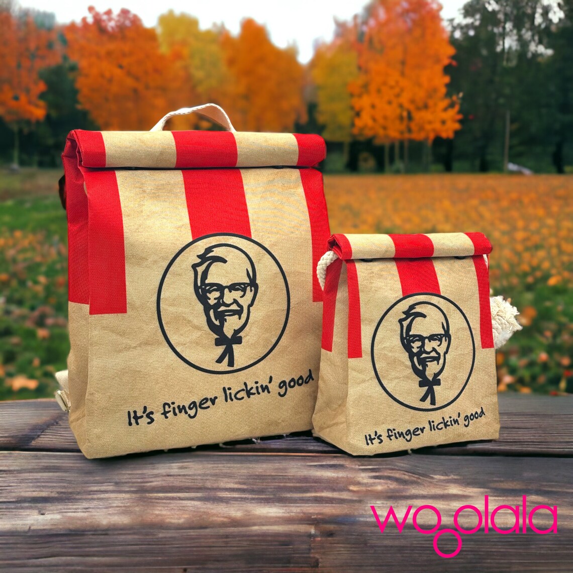 Quirky KFC Colonel Sanders FASTFOOD Chicken Backpack and Sling ...