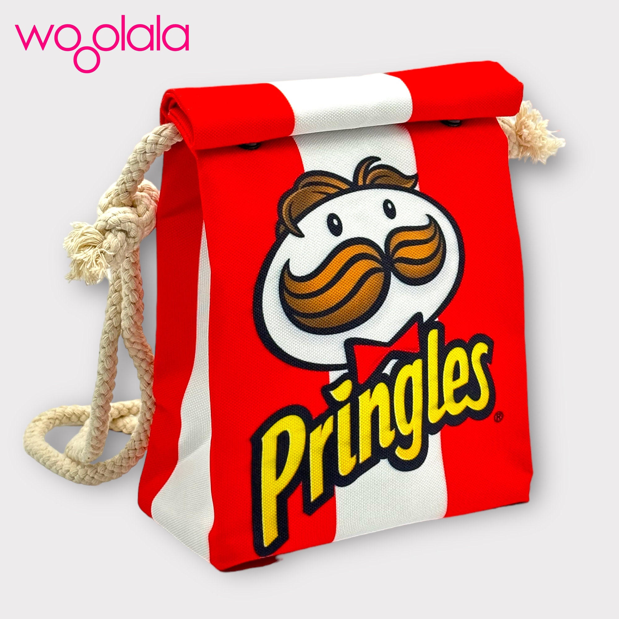 Quirky Pringles Potato Chips Backpack and Sling Crossbody Bag for Man ...
