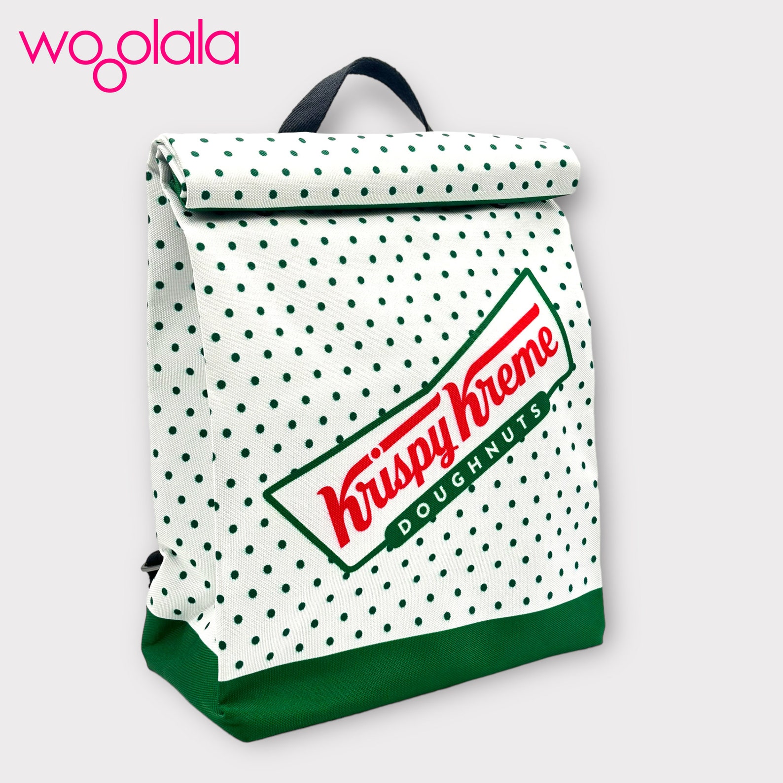 Quirky KRISPY KREME DOUGHNUT Backpack and Sling Crossbody Bag for Man ...