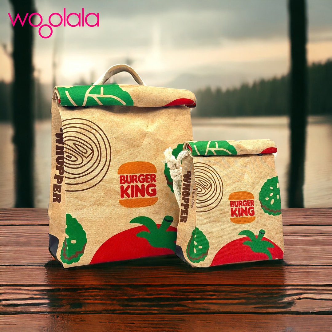 Quirky Burger King BK Whopper Flame Grilled Backpack and Sling ...