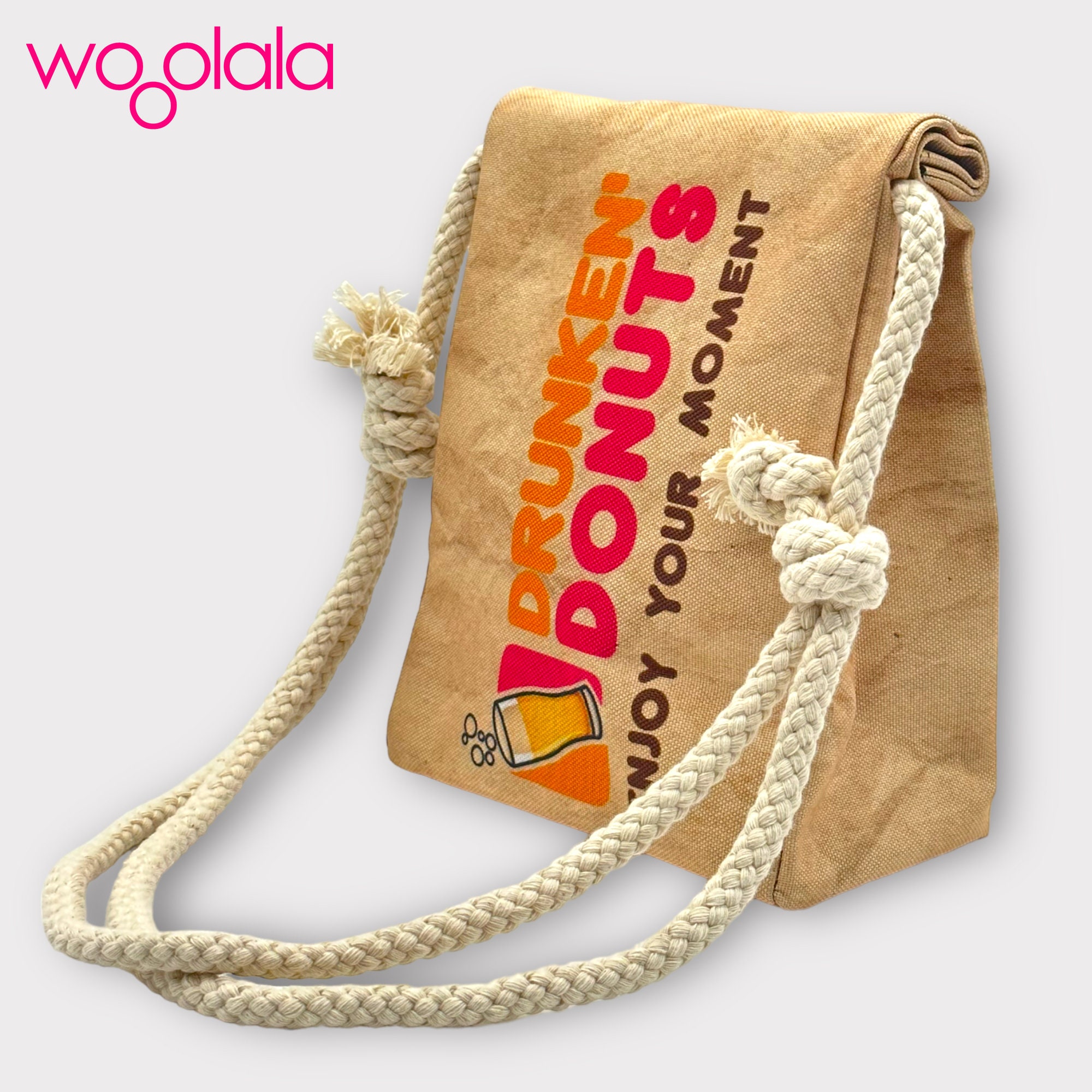 Quirky Dunkin Donuts Druken Doughnuts Backpack and Sling Crossbody Bag ...