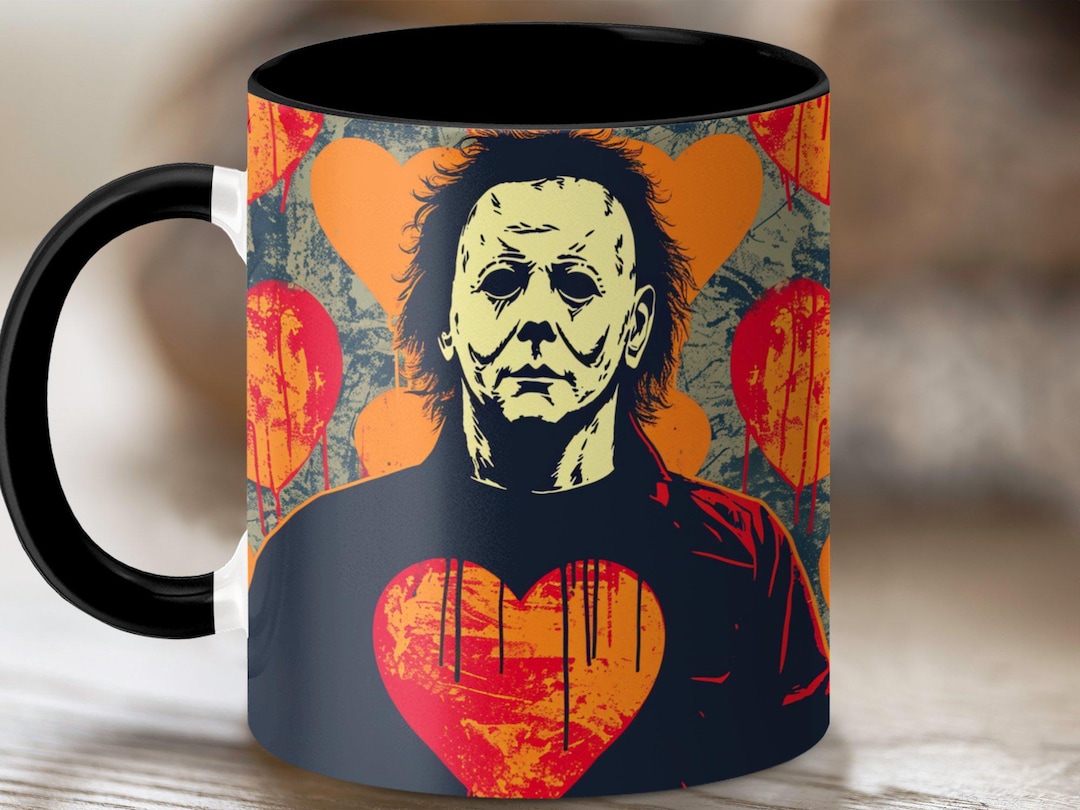 Michael Myers Mug Wrap, Sublimation Designs, Horror Mug Wrap PNG ...