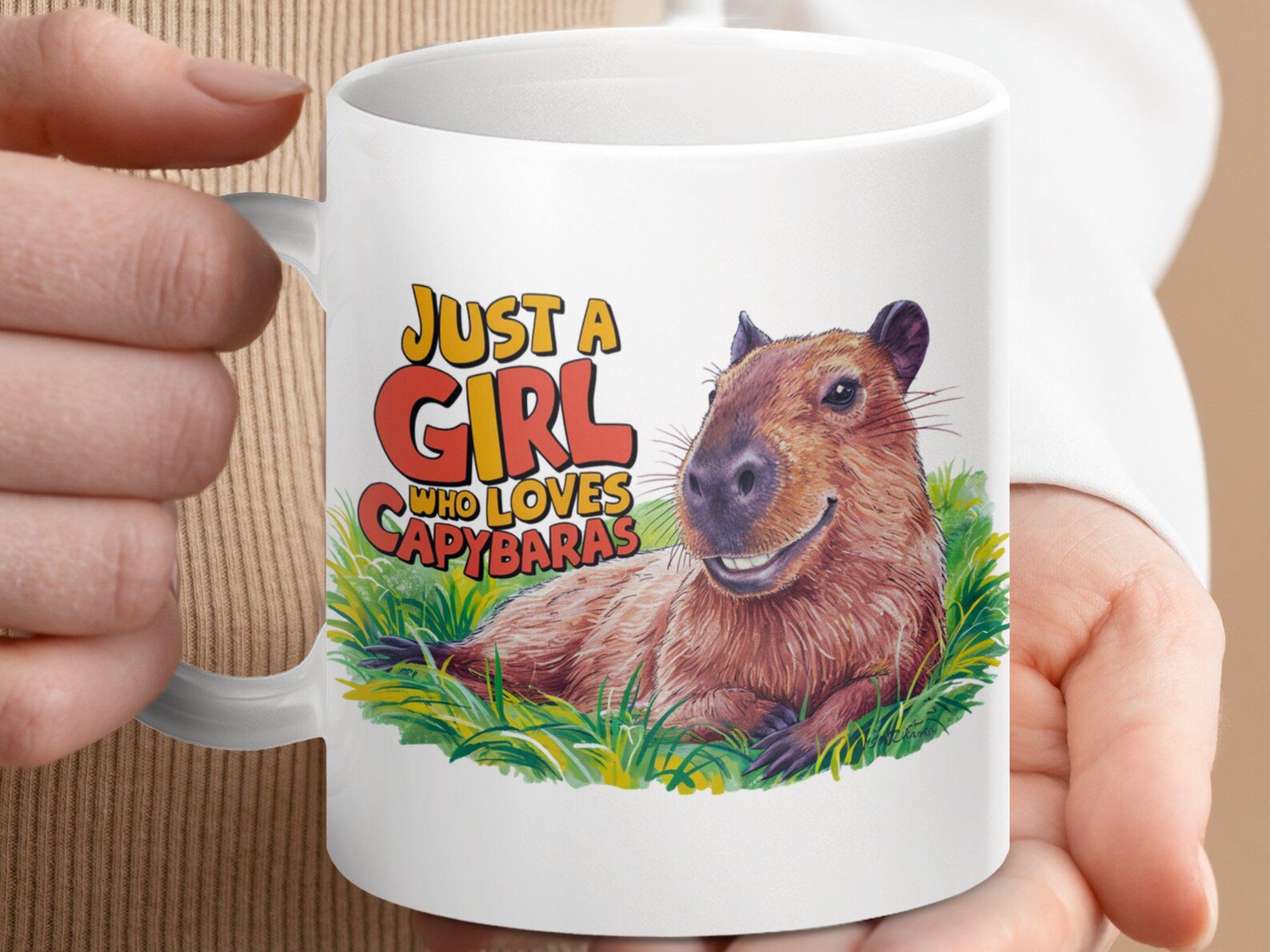 Capybara Mug Wrap, Sublimation Designs, 11oz & 15oz Mug, Capybara Mug ...