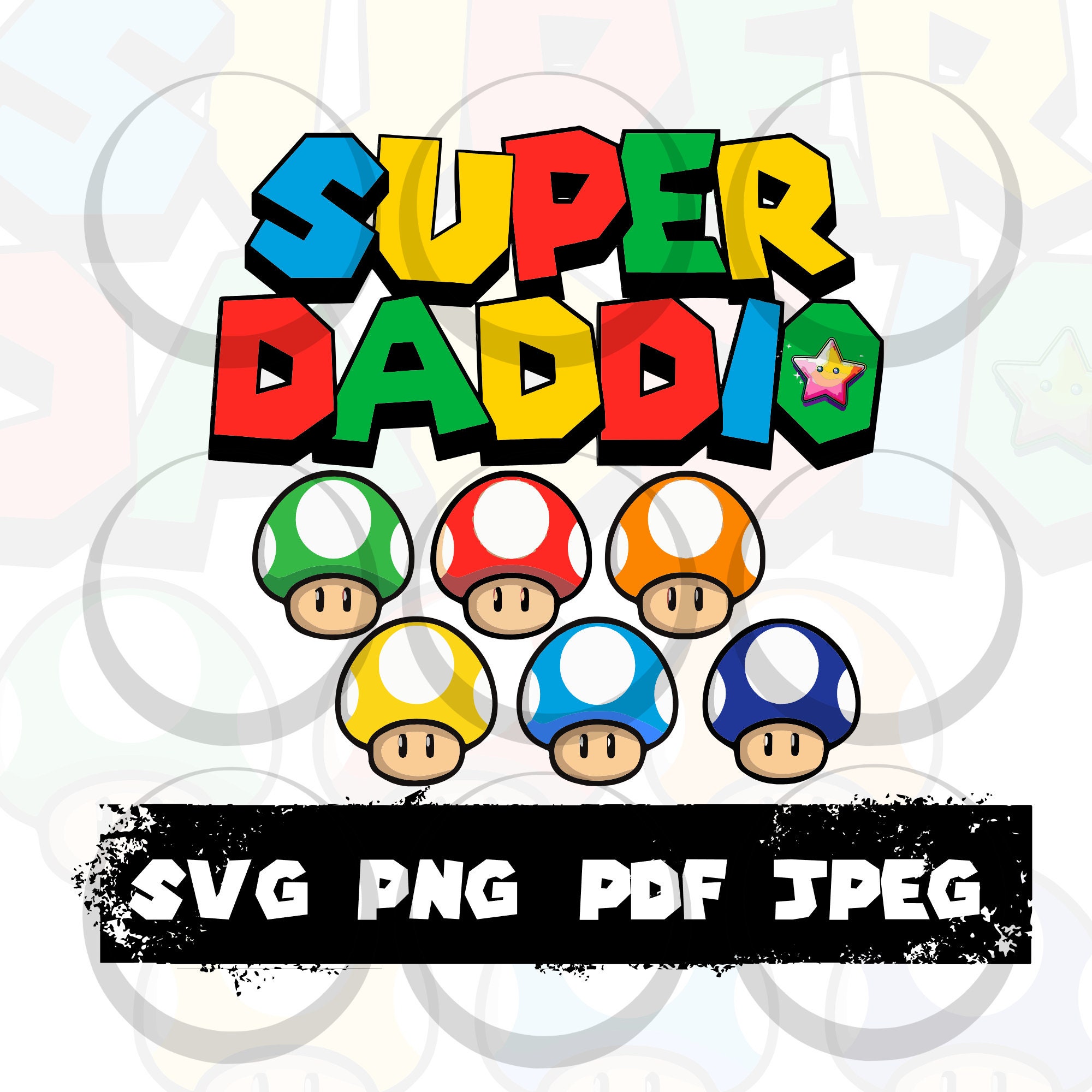 Super Daddio SVG, 2 Editable Canva Templates, Happy Fathers Day SVG ...