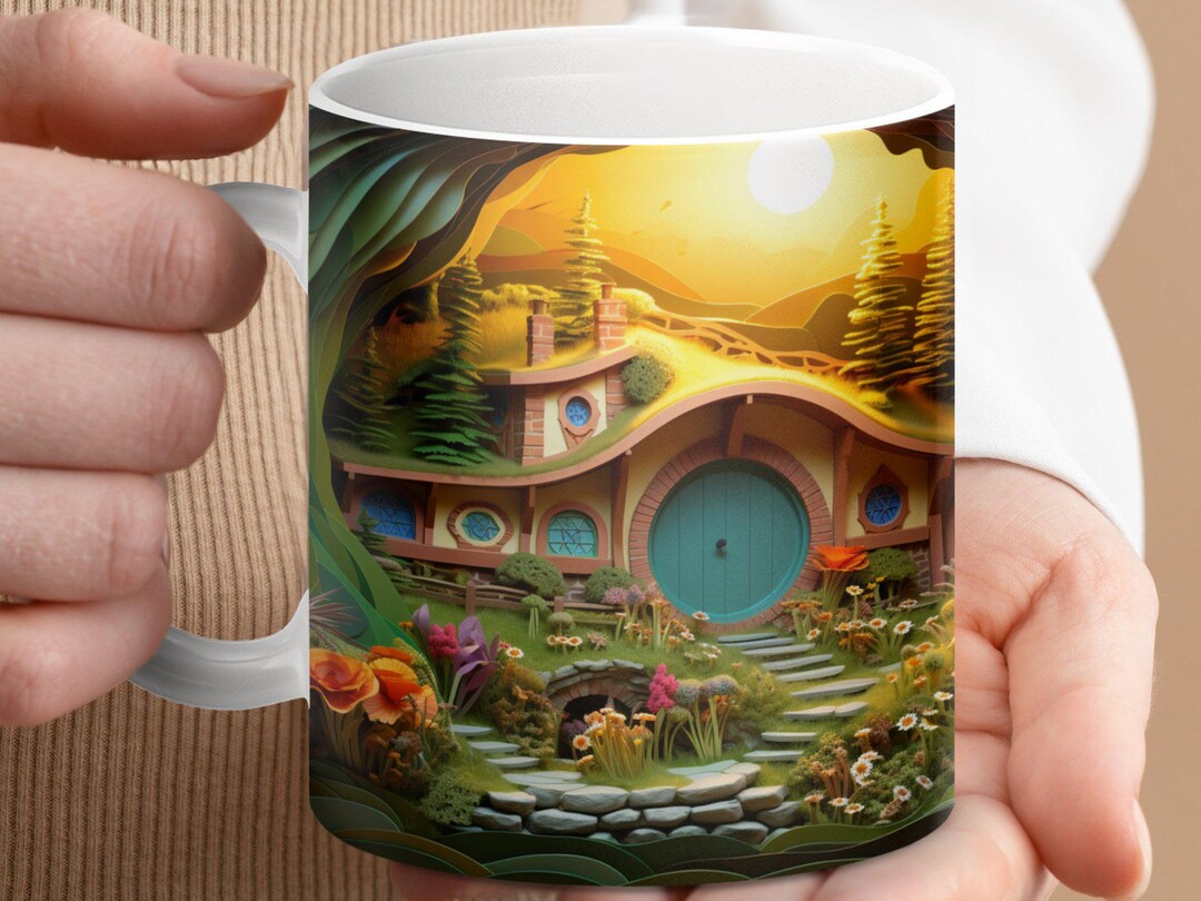 Lotr Hobbit House Mug Wrap, Sublimation Designs, 110z Mug, Middle Earth ...