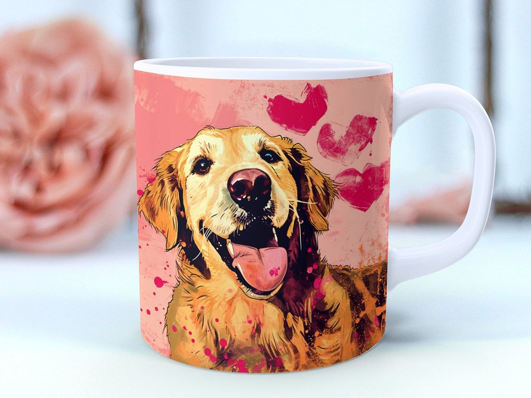 Labrador Retriever Mug Wrap, Personalized Mug, Sublimation Designs ...