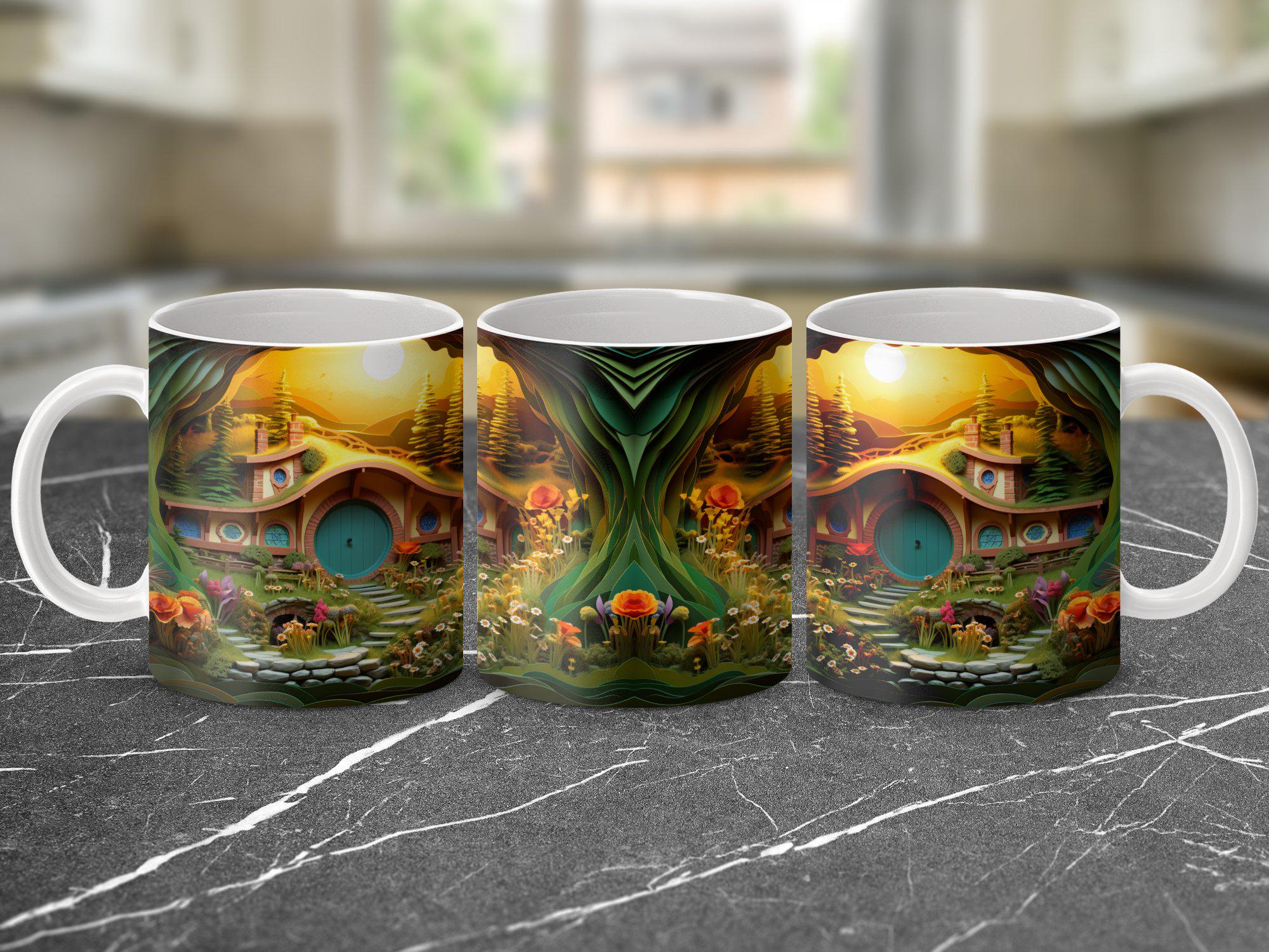 Lotr Hobbit House Mug Wrap, Sublimation Designs, 11oz Mug, Middle Earth ...