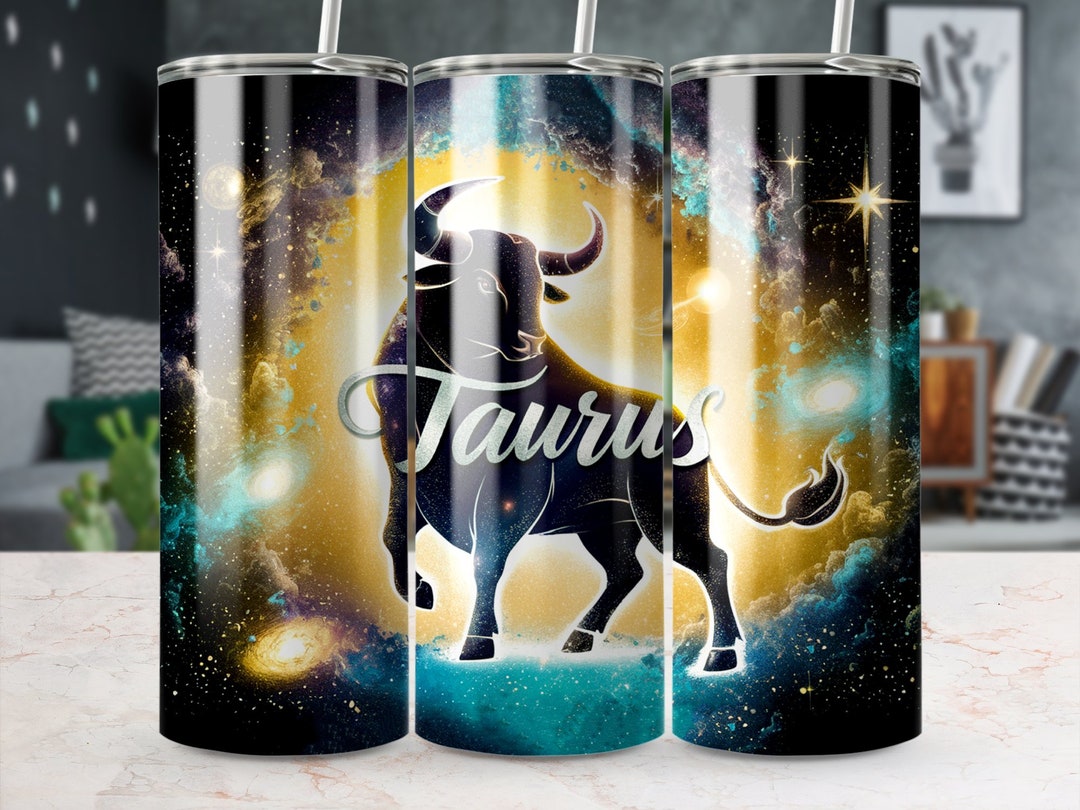 Taurus Zodiac Sign Tumbler Wrap, 20oz Tumbler, Sublimation Designs ...