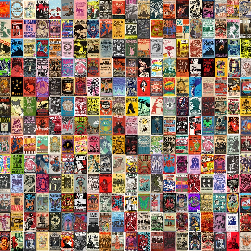 Rock Concert Posters - Etsy