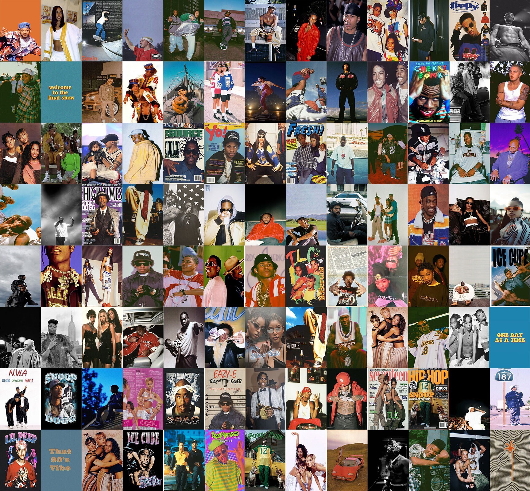 90s Music Collage