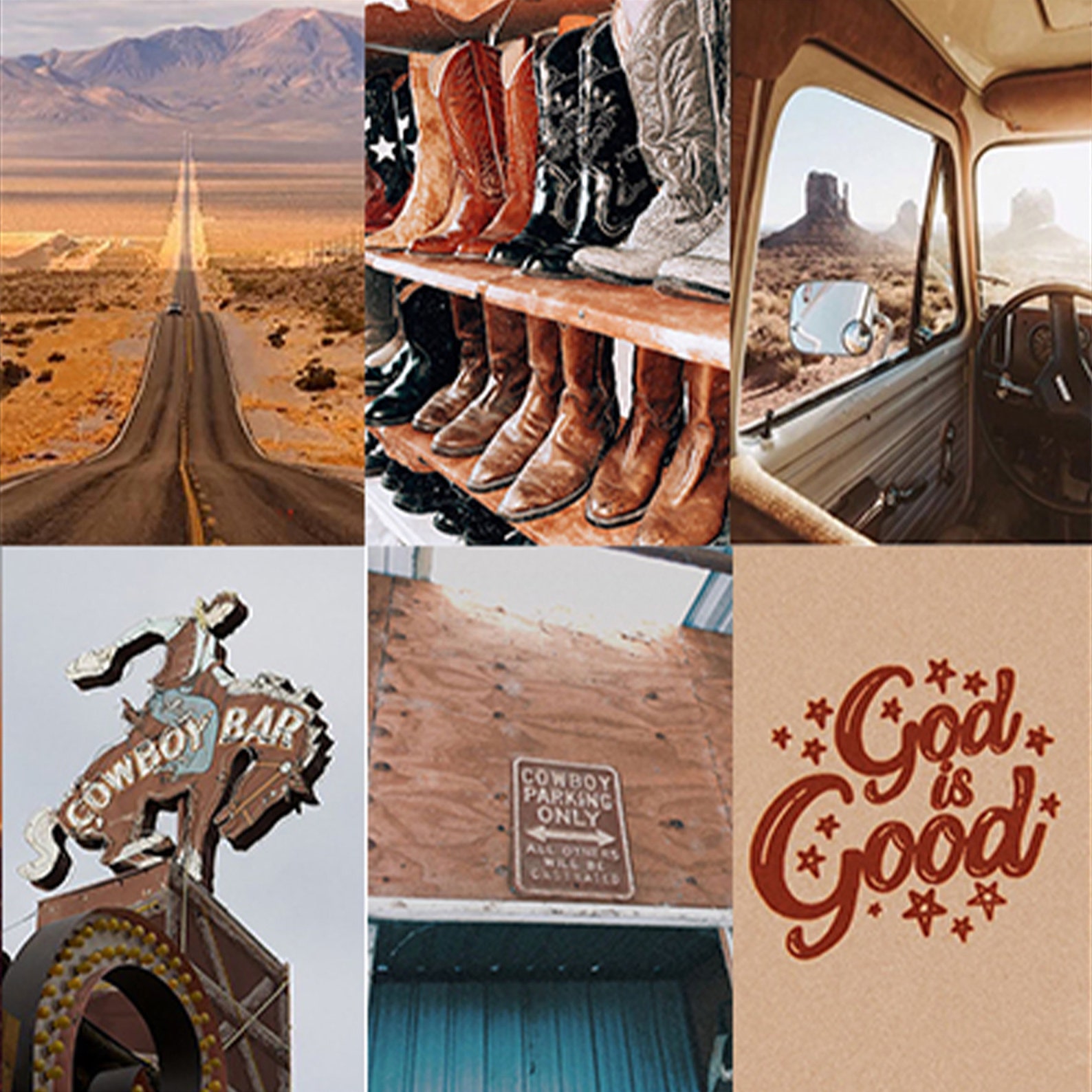 110 Pcs Western Aesthetic Collage Kit Cowgirl Will West Room Decor Will ...