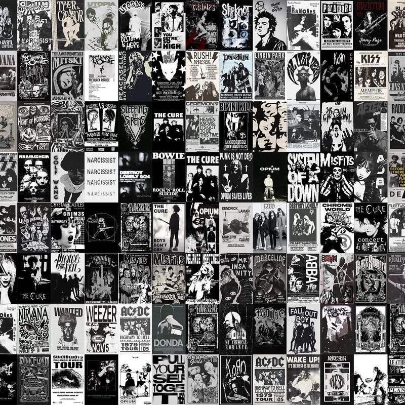 Rock Concert Posters - Etsy