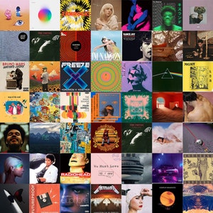 300 Pcs Album Cover Collage Kit, Album Cover Posters, Music Album ...
