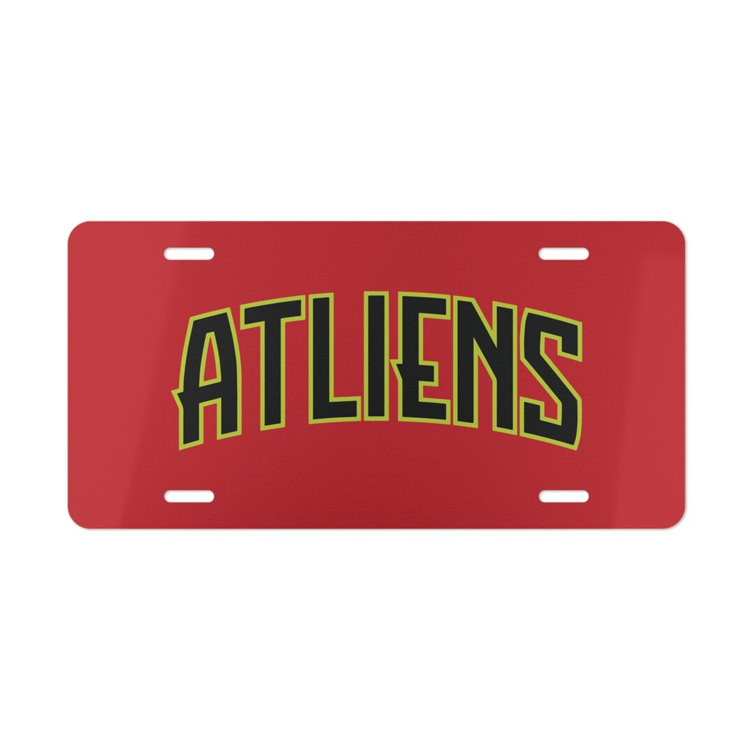 Atliens License Plate | Fan of Atlanta Basketball | Hawks License Plate ...