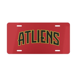 Atliens License Plate | Fan of Atlanta Basketball | Hawks License Plate ...
