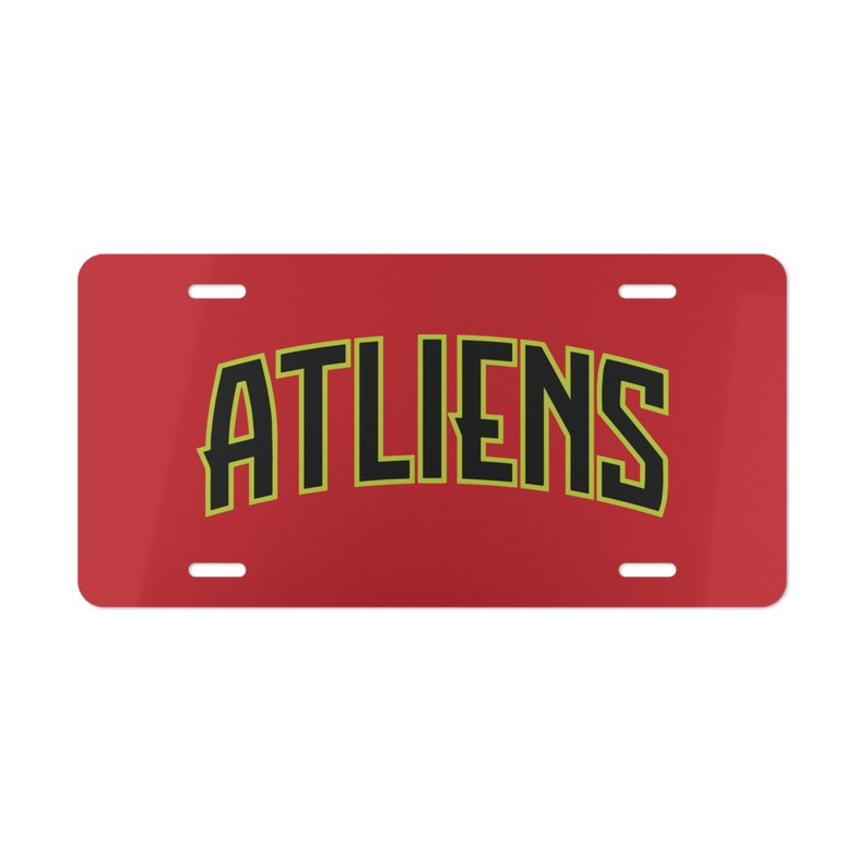 Atliens License Plate | Fan of Atlanta Basketball | Hawks License Plate ...