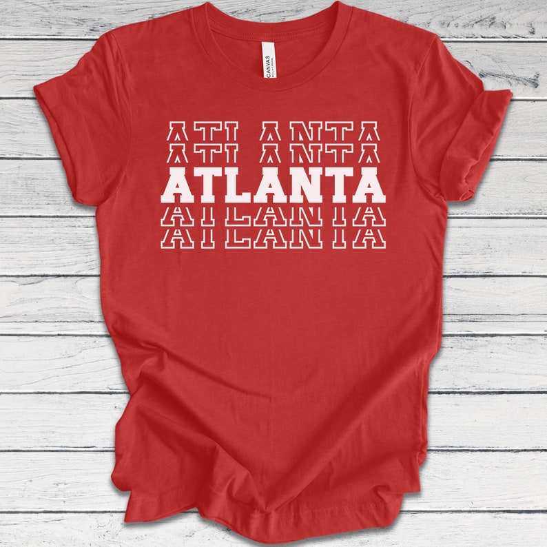 Atlanta Georgia Shirt | Atlanta Stacked | Atlanta GA | ATL Georgia ...