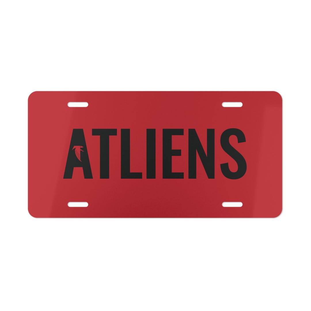 ATLIENS License Plate | Fan of Atlanta Football License Plate | Atlanta ...