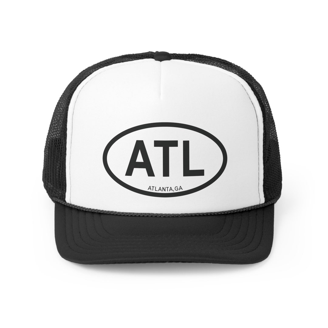 ATL Oval Trucker Hat | Fan of Atlanta Trucker Hat | Atlanta Cap ...