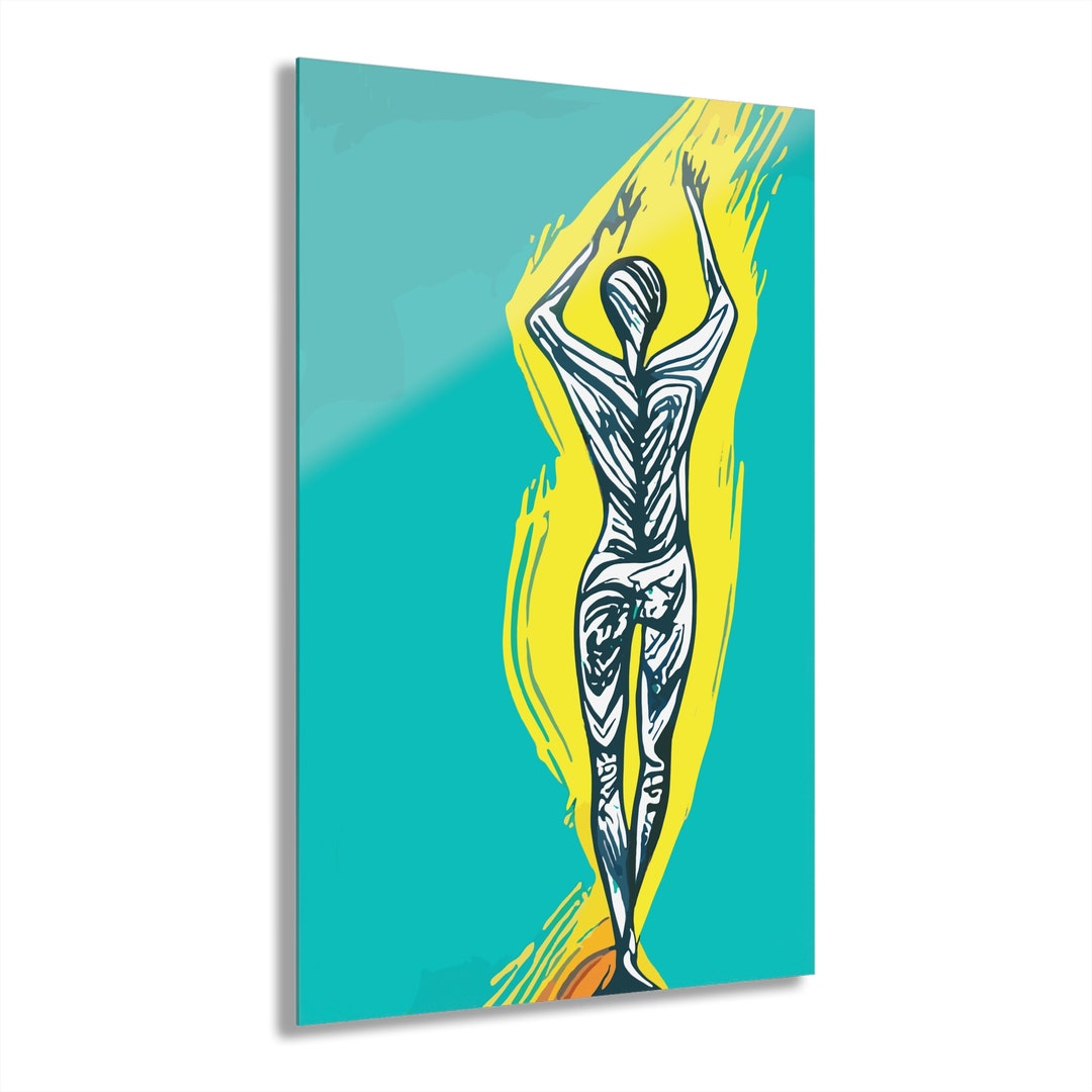 Matchstick Man Triptych Striking Wall Art With Acrylic Water-resistant ...