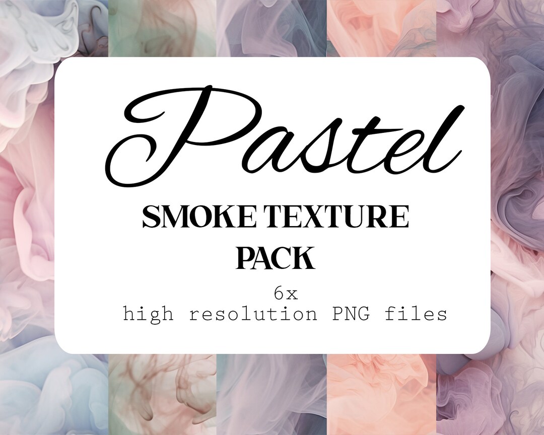Seamless Pastel Smoke Texture Pack - Dreamy Smoky Backgrounds for ...