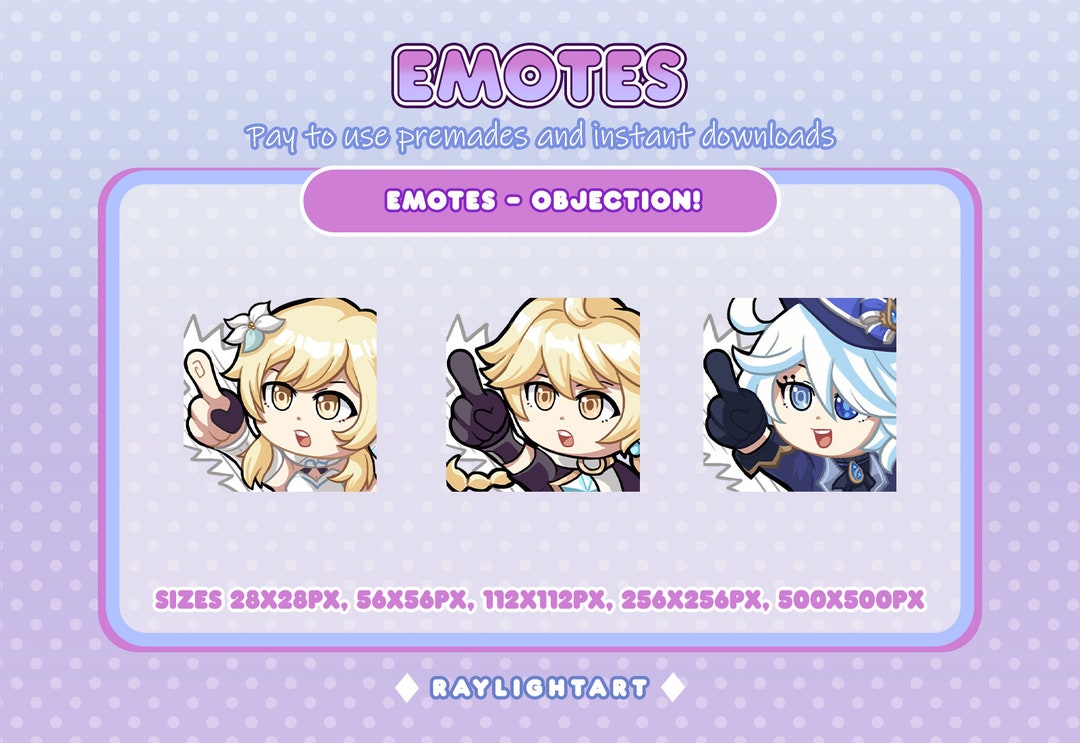 Objection Pose for Genshin Impact traveller Aether/lumine, Furina ...