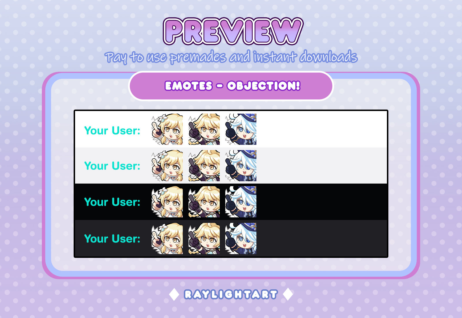 Objection Pose for Genshin Impact traveller Aether/lumine, Furina ...