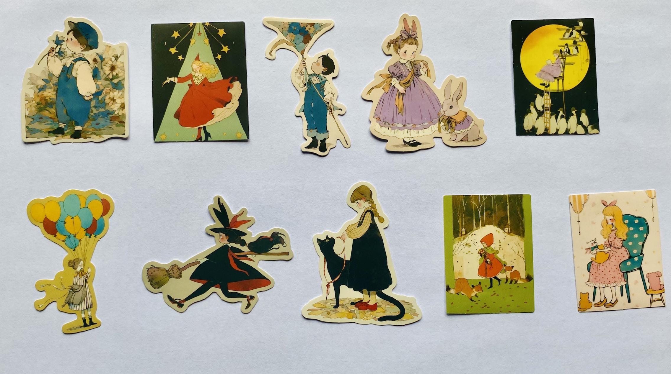Vintage Fairy Tale Stickers - Waterproof Vinyl Decals for Laptop ...