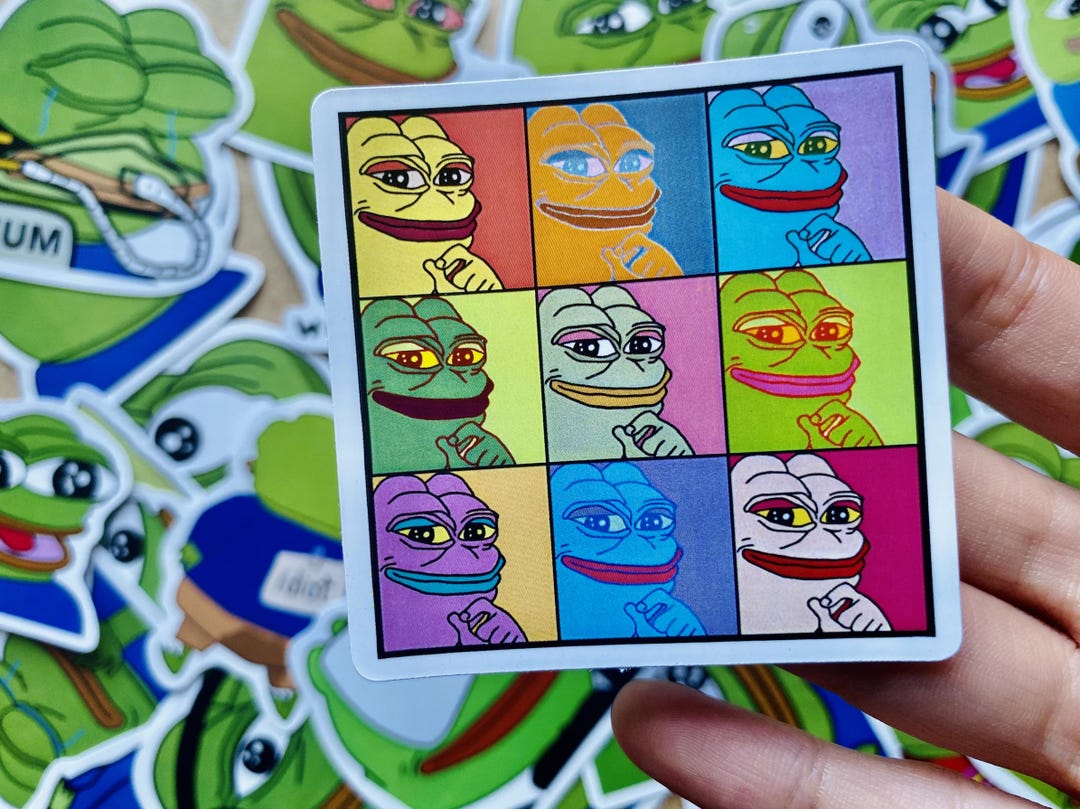 Pepe the Frog Sticker Pack | Waterproof Meme Decals - Etsy