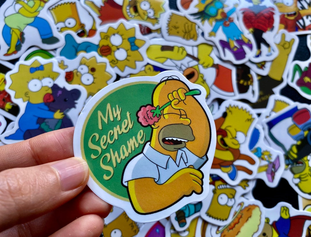 Pack of 40 or 20 Simpsons Sticker Pack High Quality, Funny Meme ...
