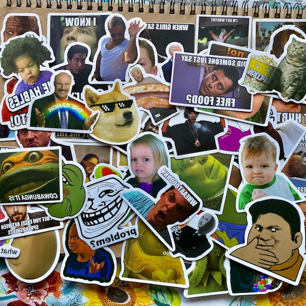 Meme Stickers Pack - Etsy