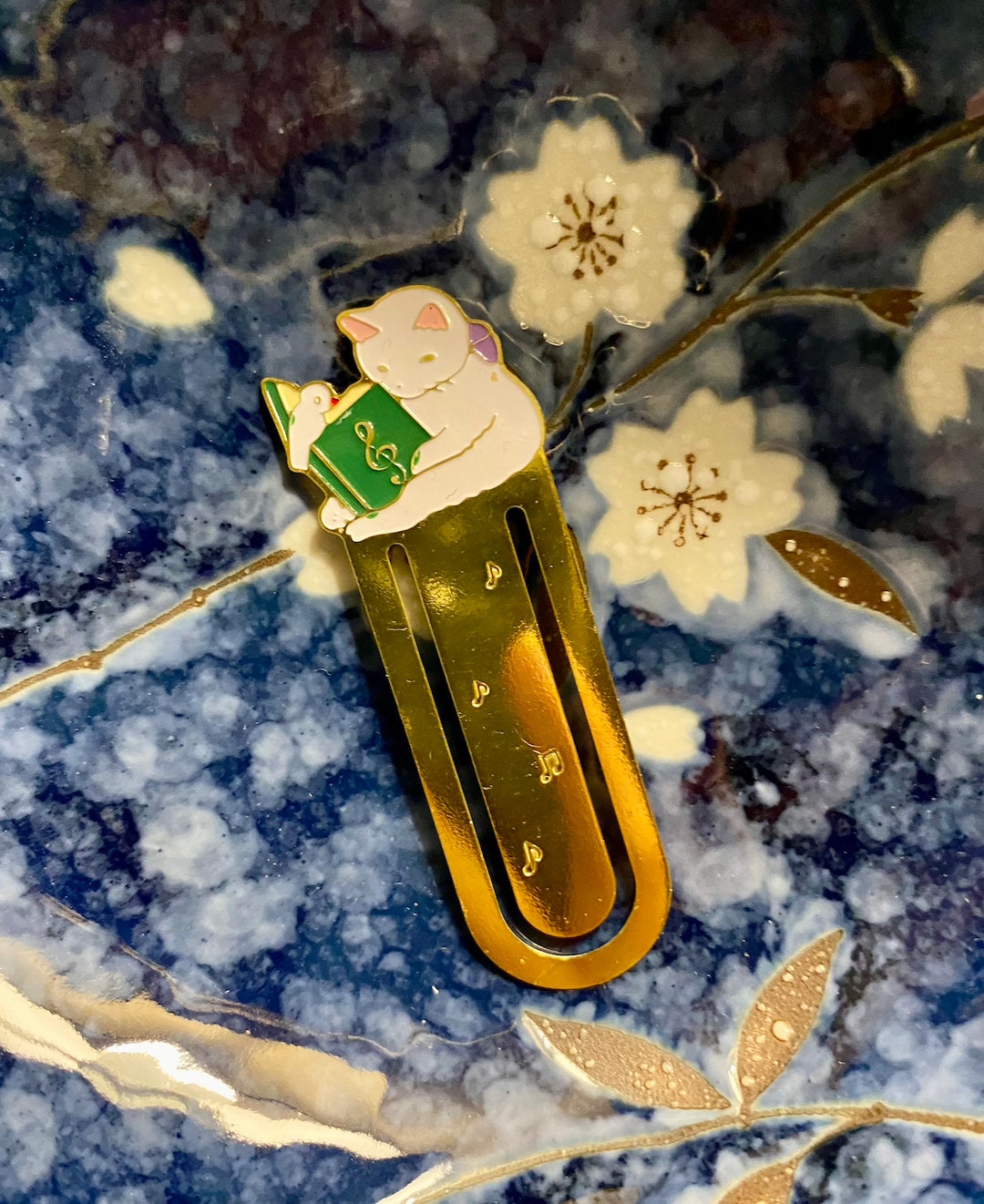 Cute Cartoon Cat Metal Bookmark, Kawaii Cat Bookmark for Students ...