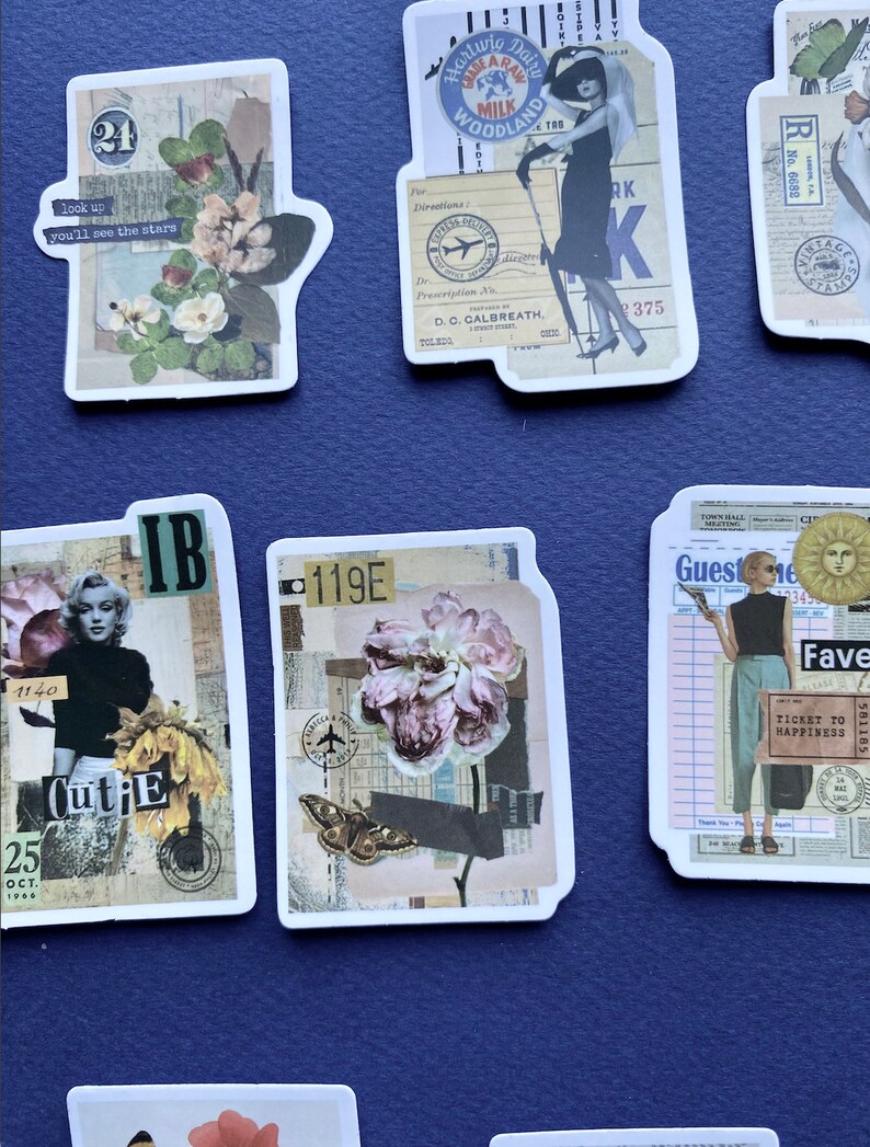 Set of Retro Memo Graffiti Stickers, Nostalgic Stickers, Aesthetic ...