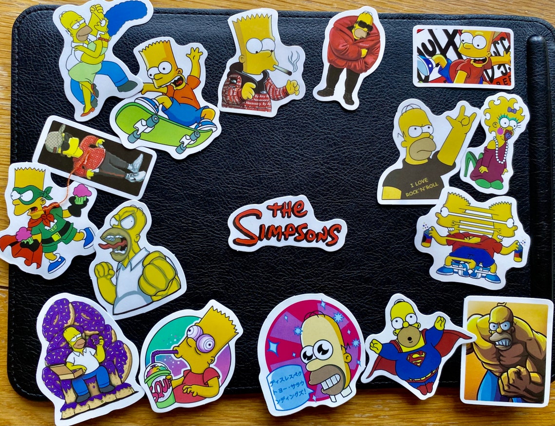 Pack of 40 or 20 Simpsons Sticker Pack High Quality, Funny Meme ...