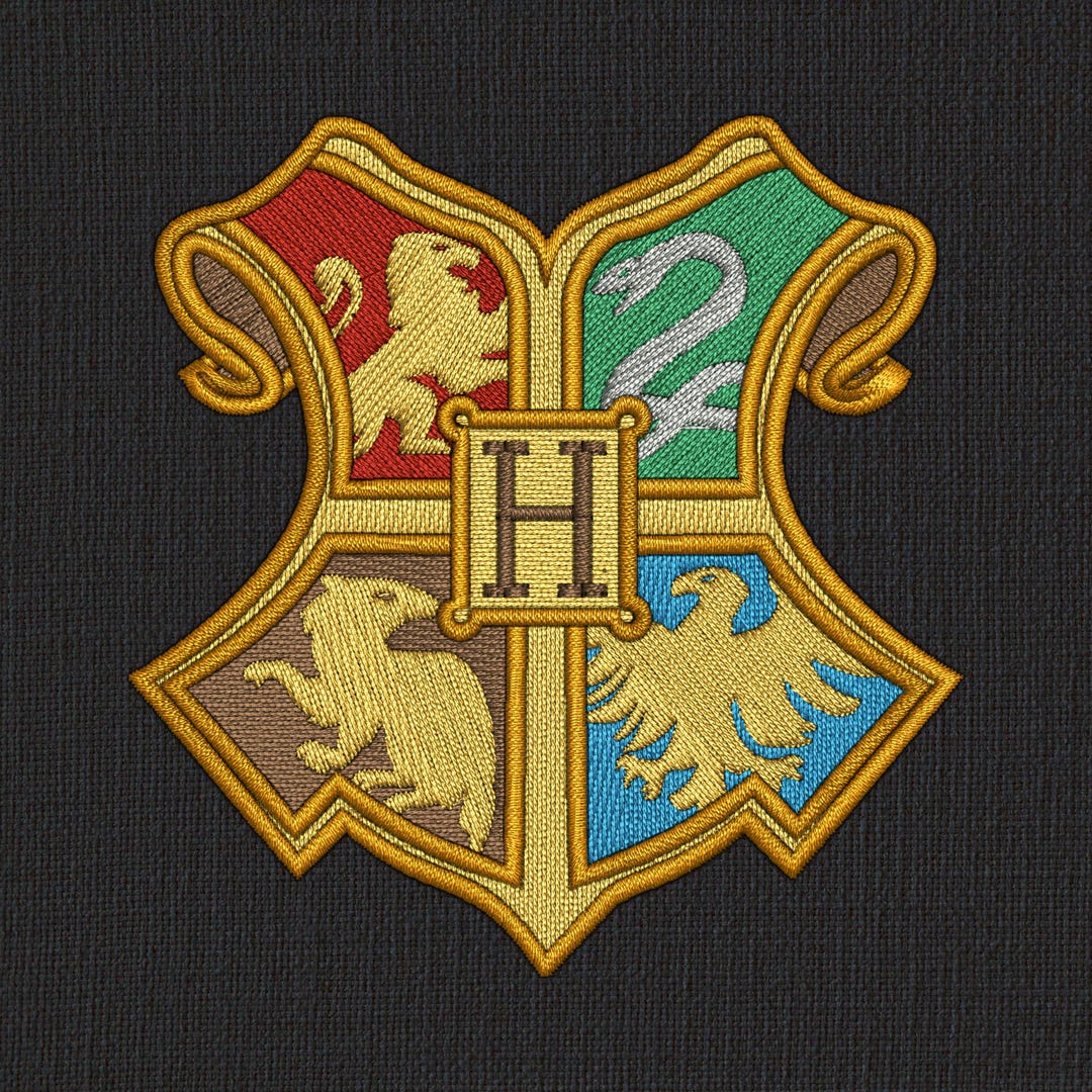 Wizard School Crest - Machine Embroidery File - Etsy