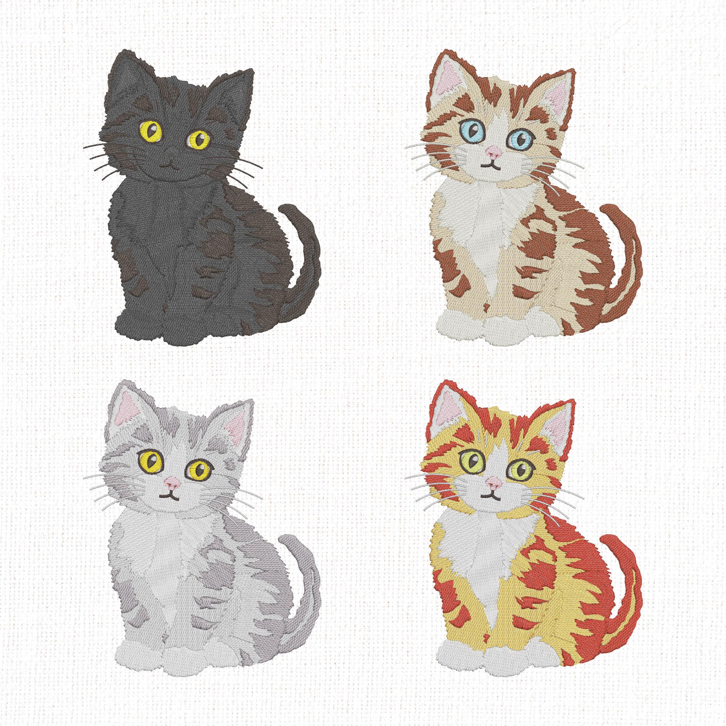 Kitten - Machine Embroidery Files - Etsy
