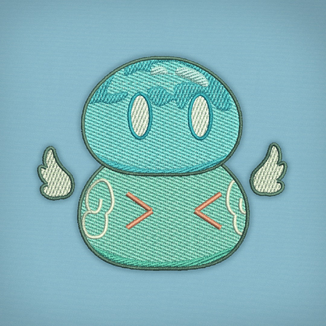 Hydro X Anemo Slime Couple Patch - Cute Machine Embroidery File - Etsy
