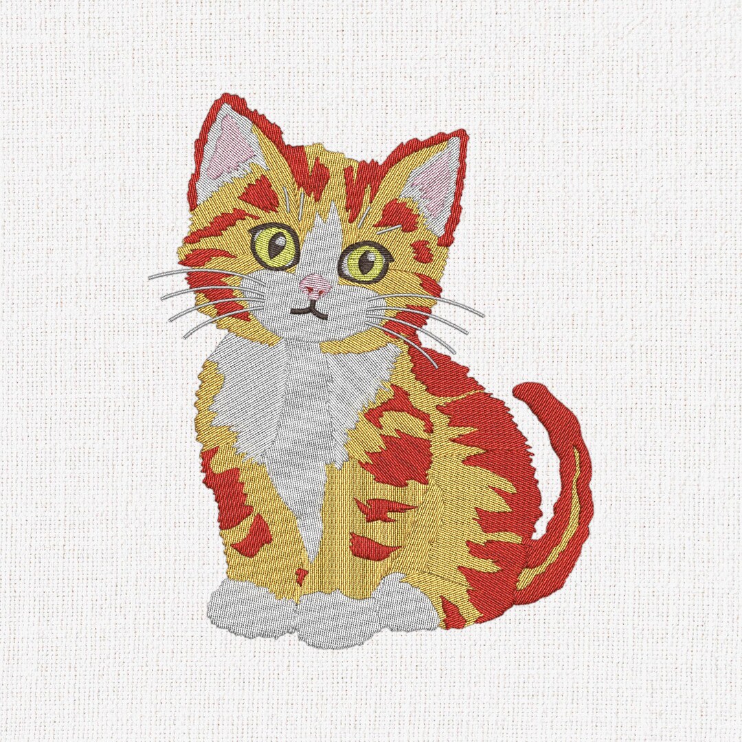 Kitten - Machine Embroidery Files - Etsy