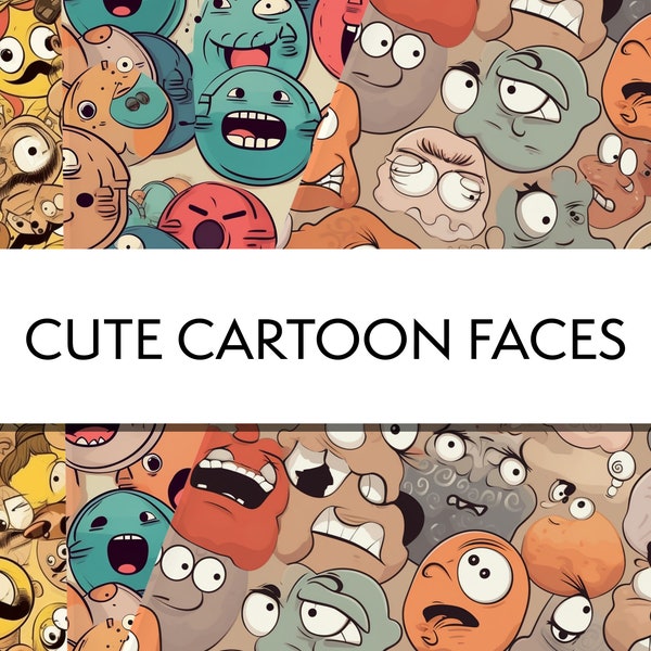 Cartoon Face Pack - Etsy