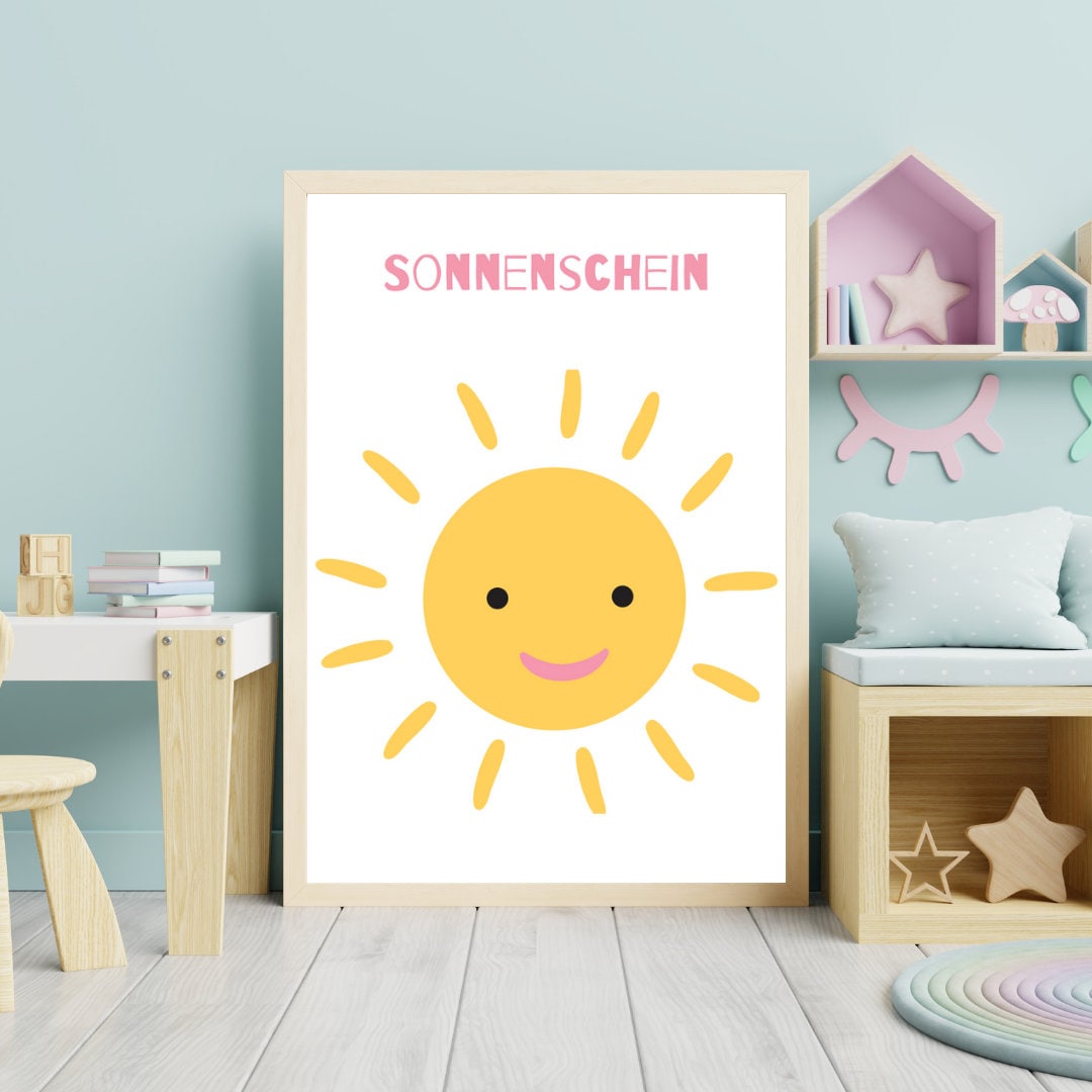 Sun Poster, Sun Poster, You Are My Sunshine, Children's Room Poster ...