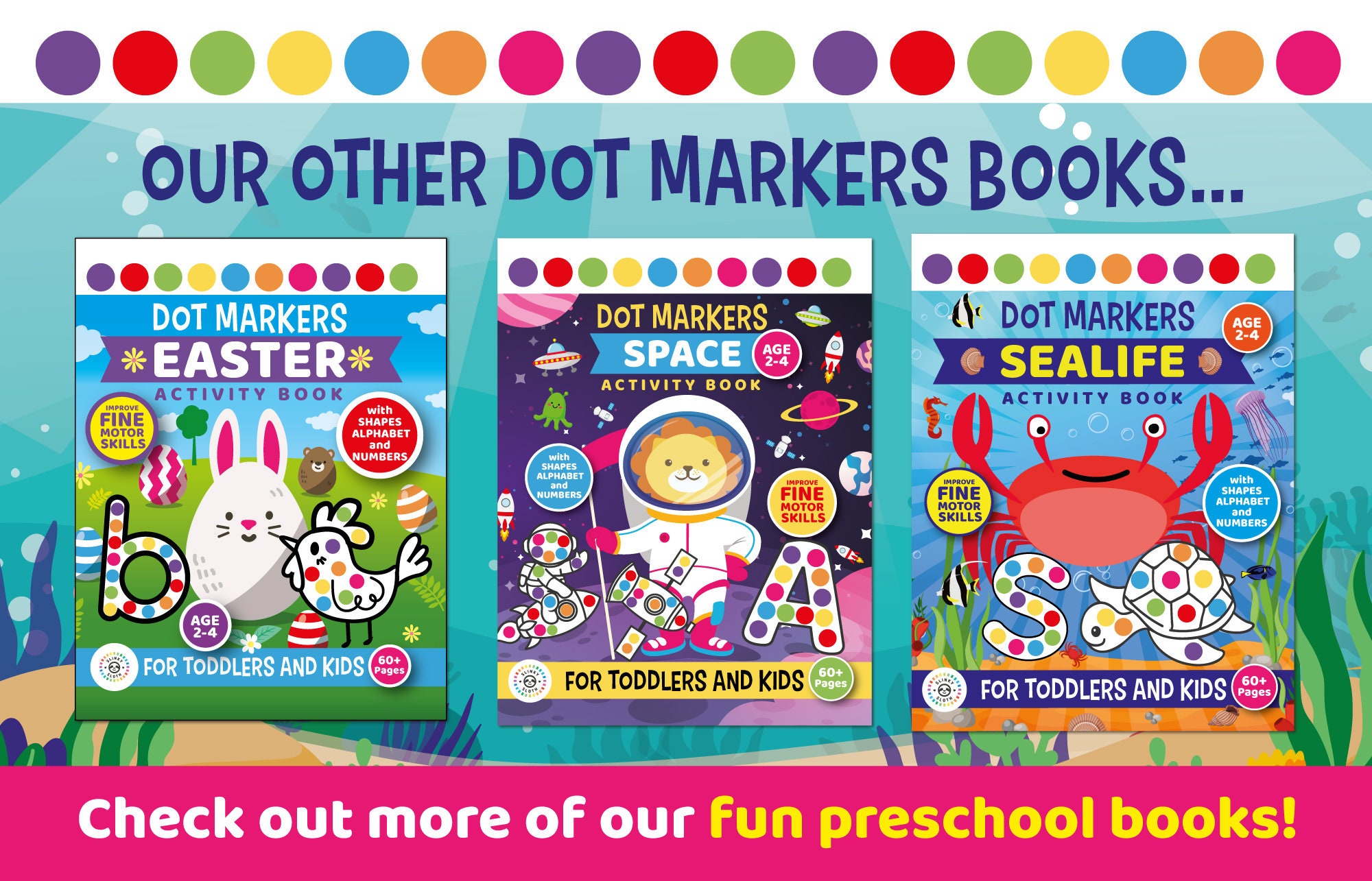 Mermaids Dot Markers Coloring Pages, Digital Download, Dot Markers ...