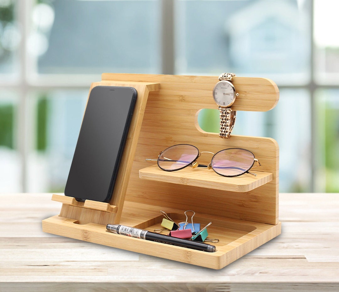 Wood Docking Station Phone Holder Stand Wooden Phone Stand - Etsy