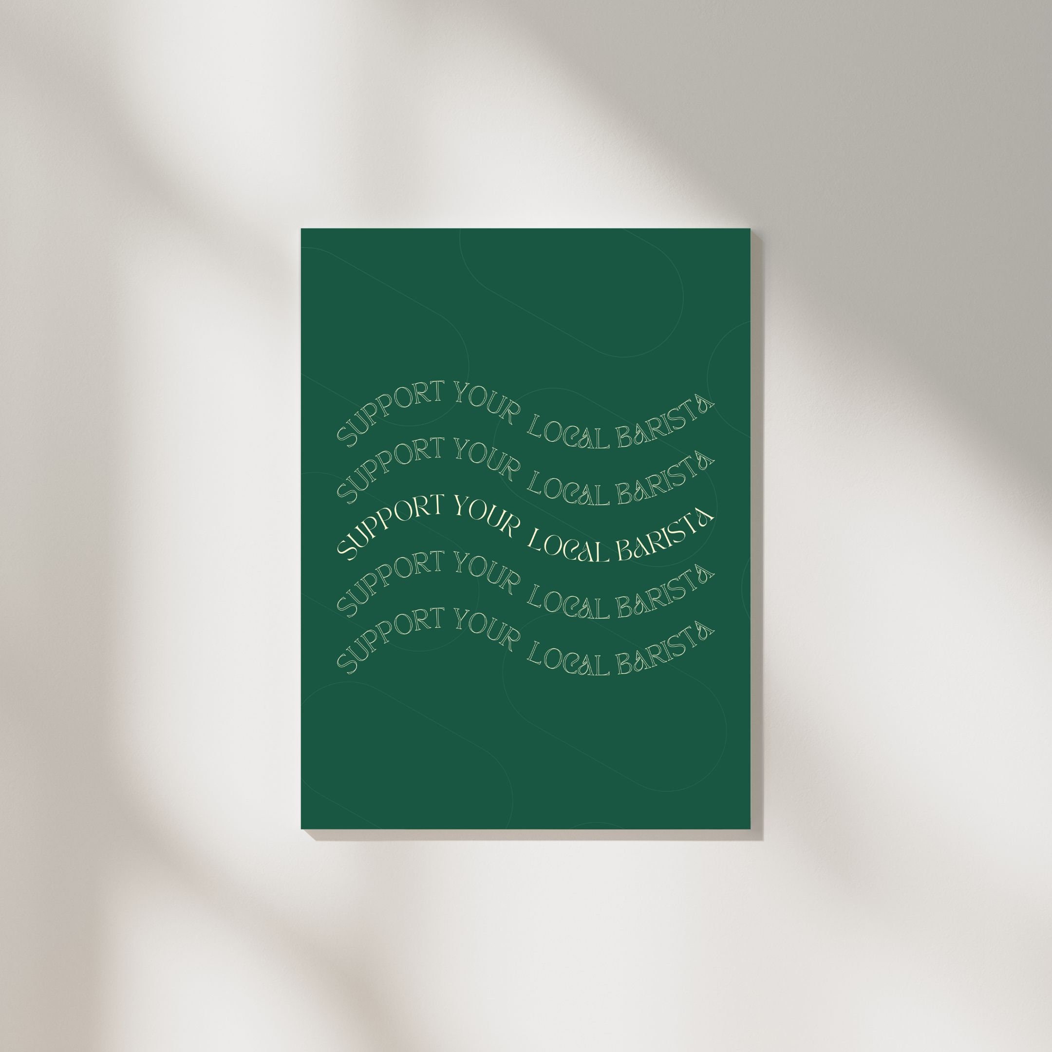 Barista Digital Poster | Printable File | Coffee Shop Decor - Etsy