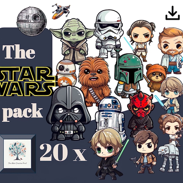 Star War Chibi Svg - Etsy