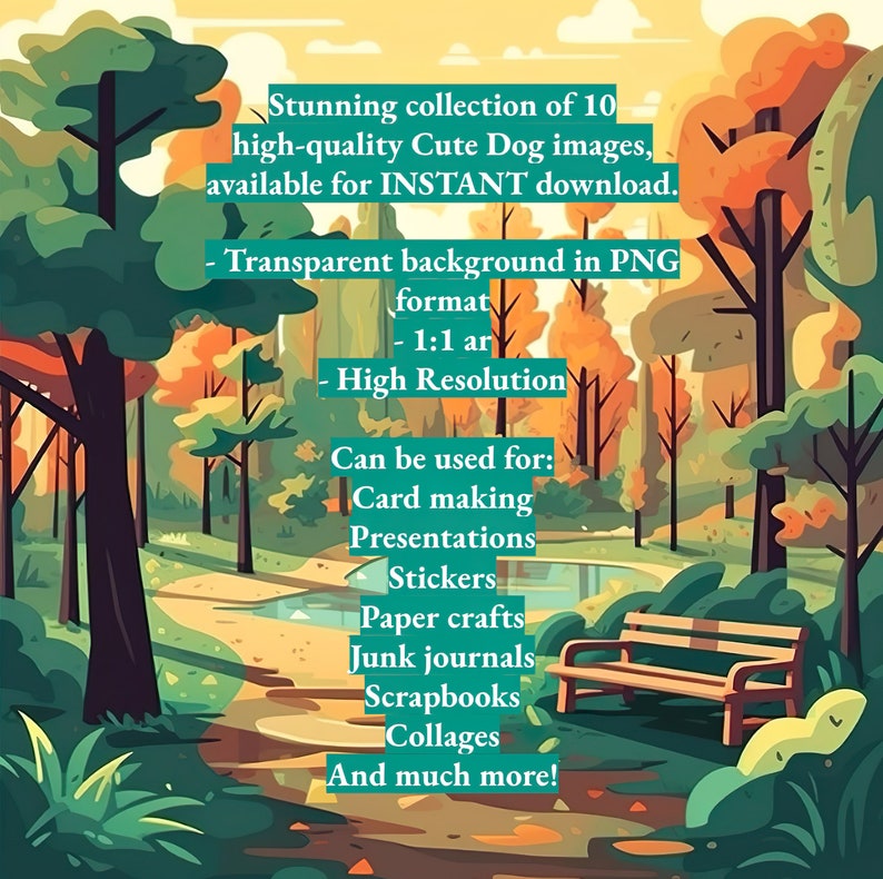 Cute Dogs Clipart Bundle Dog Vector Style Digital Art Set Puppy PNG SVG ...