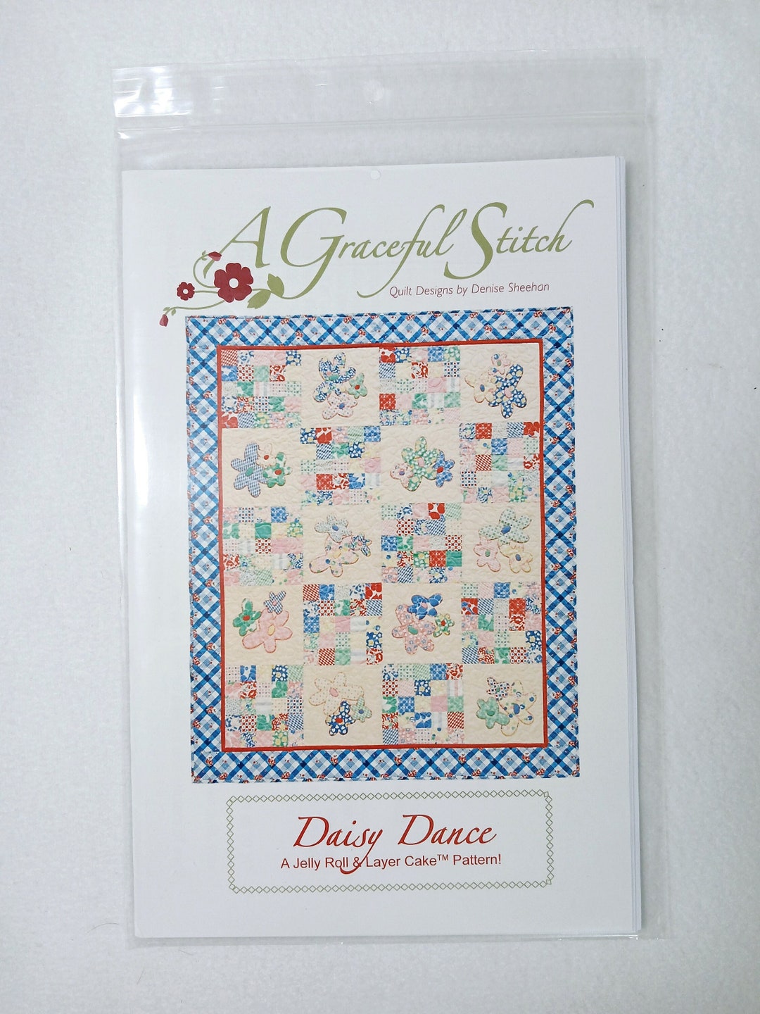 Daisy Dance Quilt Pattern, Fished Size 48 X 48 Quilt, A Grateful Stitch ...